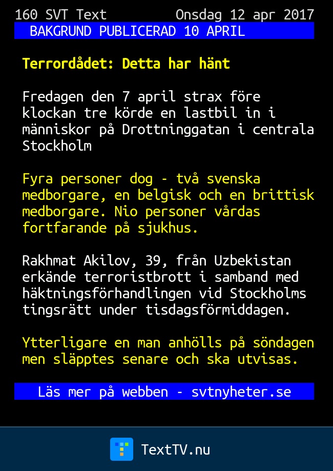 Tv4 Text 377 Svts Texttv P Internet