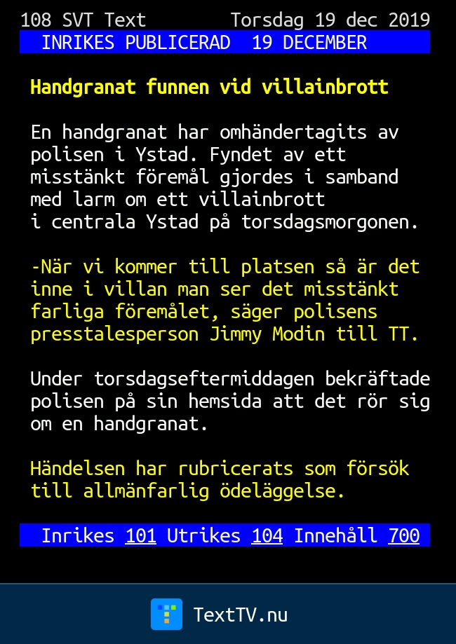 Text Tv 377 Se Svts Texttv P Internet