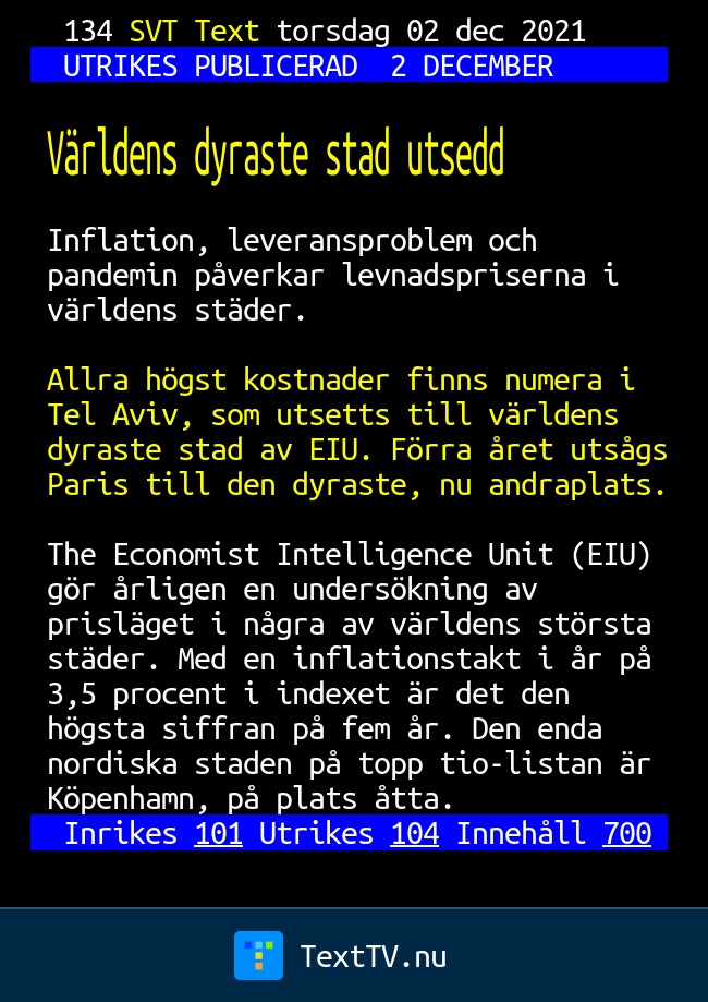 Tv4 Text 377 Svts Texttv P Internet