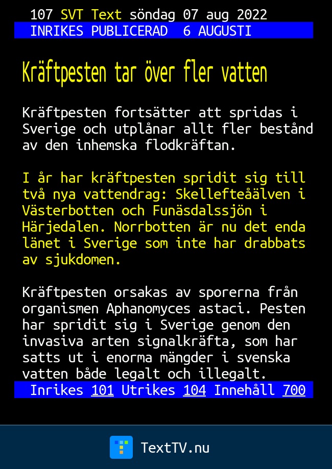 Tv4 Text 377 Svts Texttv P Internet