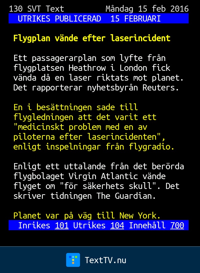 Text Tv 377 Se Svts Texttv P Internet